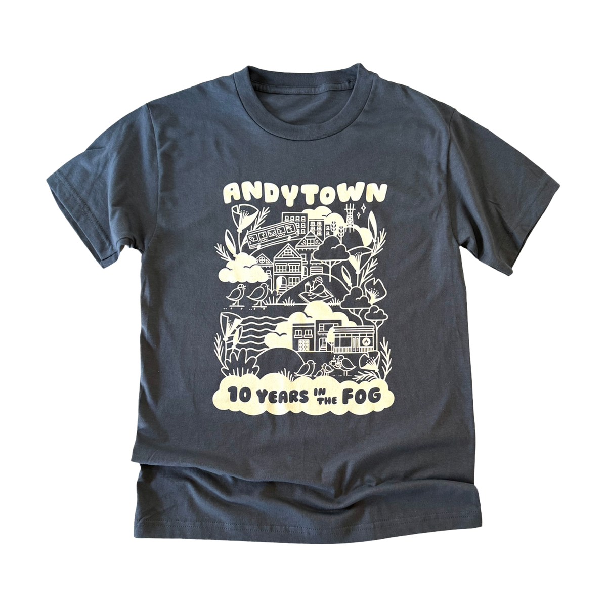 10 Years In The Fog T-Shirt – Andytown Coffee Roasters