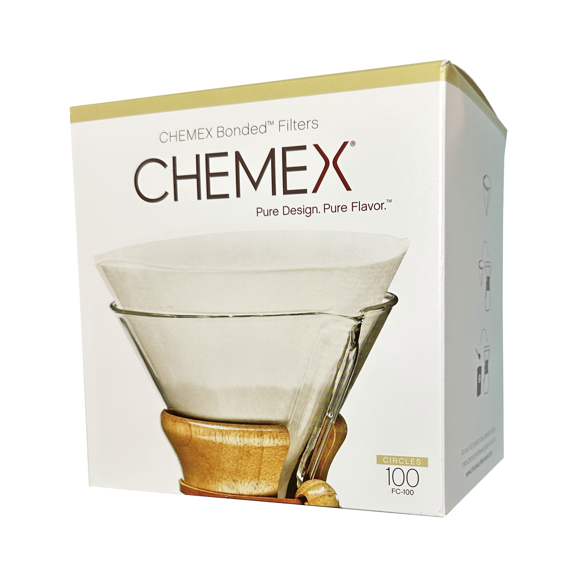 V60 Coffee Filters CHEMEX 6 TAZZE - 100 FILTRI CHEMEX PAPER - Bugan ...